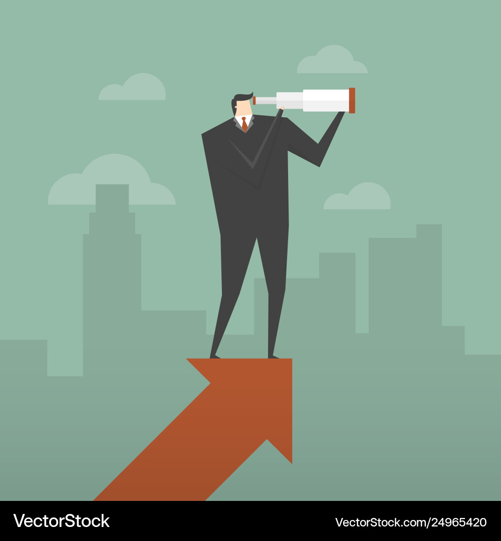 Vision and growth concept Royalty Free Vector Image