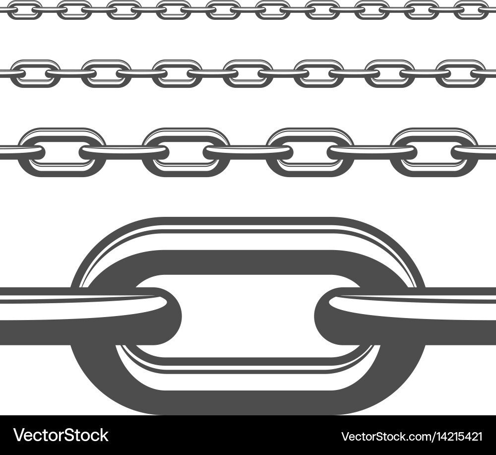 Black chain seamless Royalty Free Vector Image