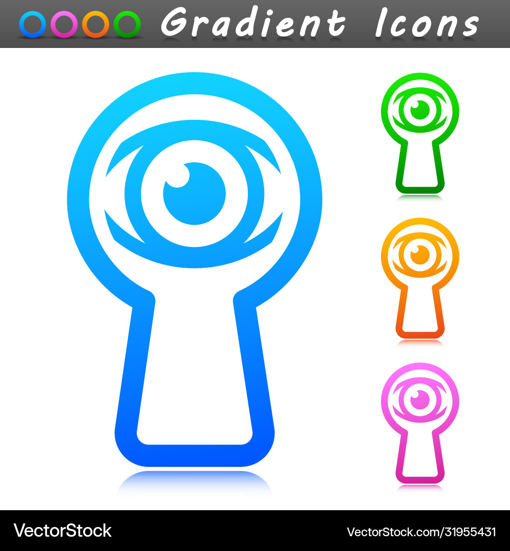 Spy symbol icon concept Royalty Free Vector Image