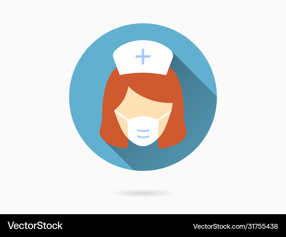 Nurse icon for graphic and web design Royalty Free Vector