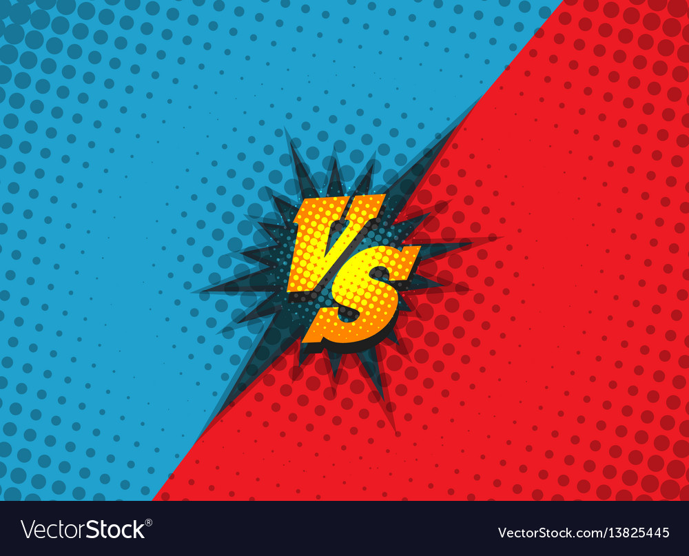 Versus fighting background concept Royalty Free Vector Image