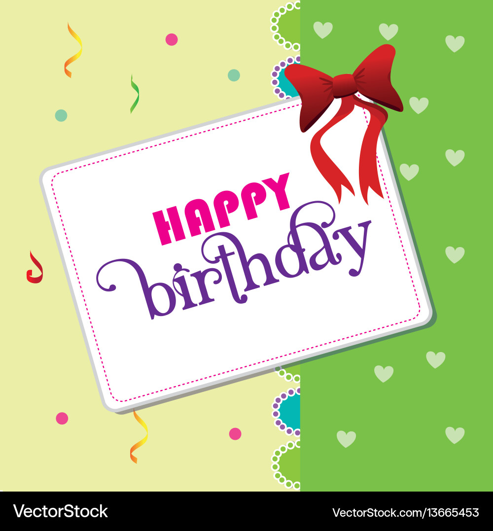 Birthday design over green background Royalty Free Vector