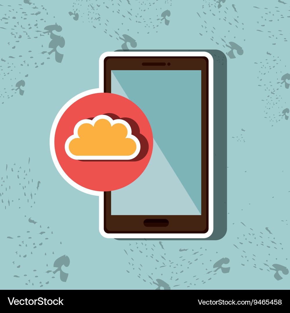 Smartphone services design Royalty Free Vector Image