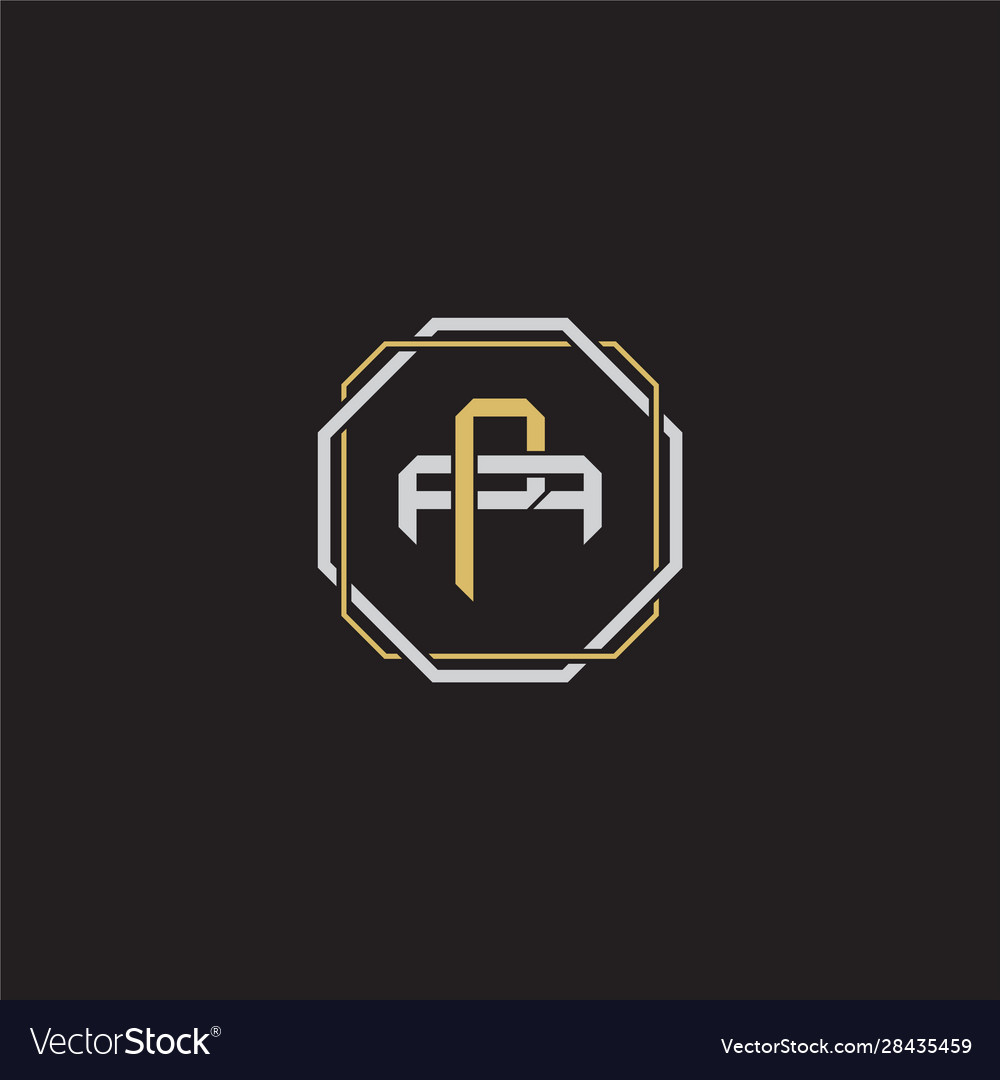 Initial letter overlapping interlock logo Vector Image