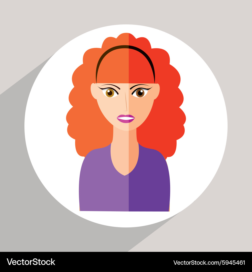 Avatar female Royalty Free Vector Image - VectorStock
