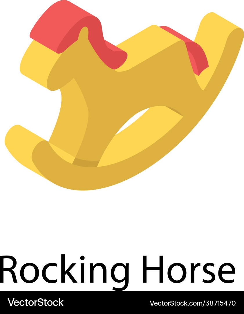 Rocking horse Royalty Free Vector Image - VectorStock