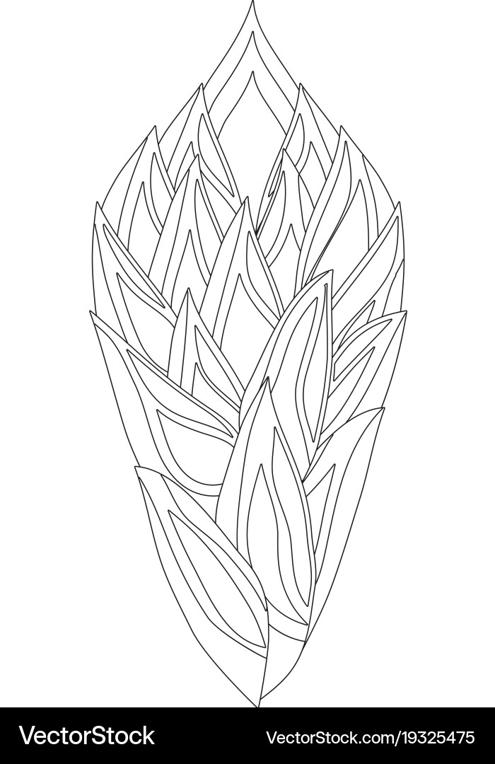 Beautiful flower symbol Royalty Free Vector Image