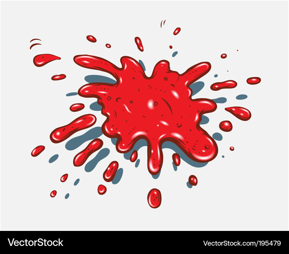Red splash Royalty Free Vector Image - VectorStock