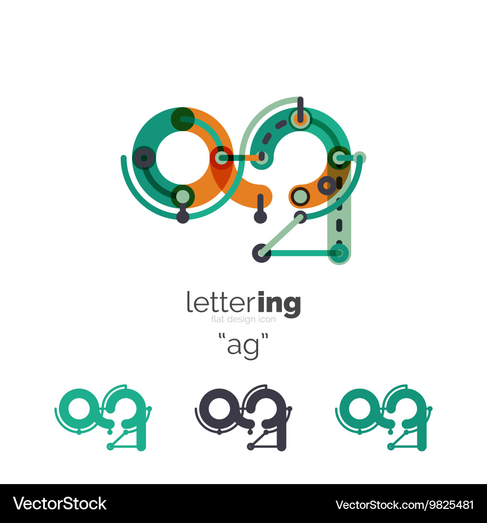 Letters logo icon Royalty Free Vector Image - VectorStock