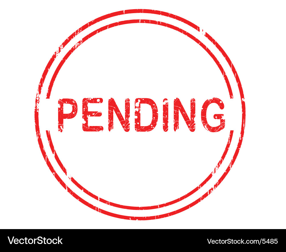 Office stamp pending Royalty Free Vector Image