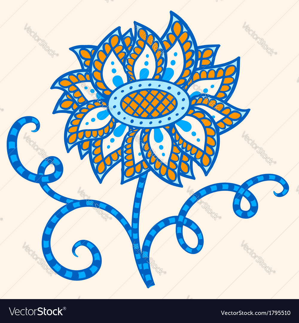 Abstract Flower Vector