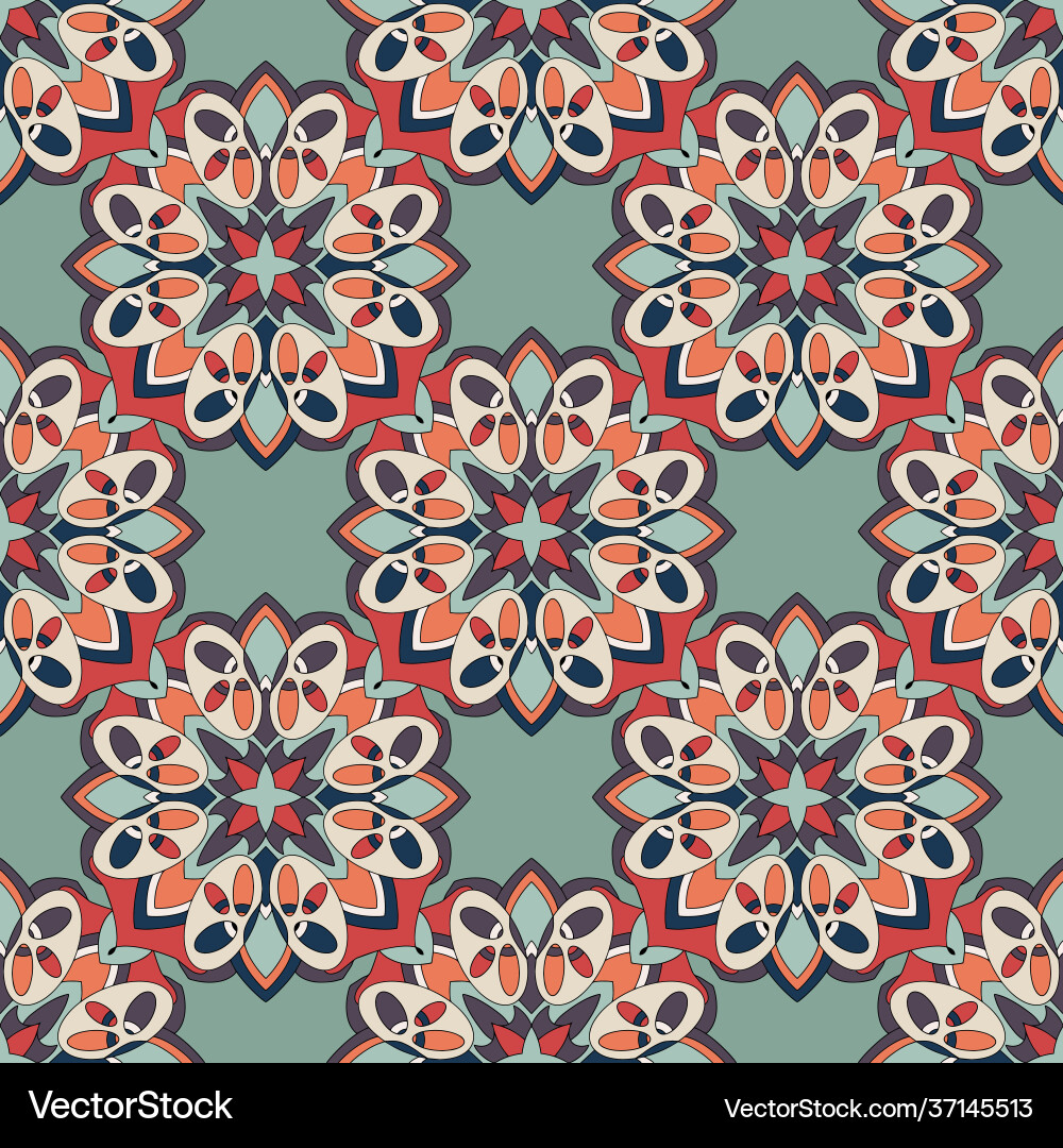 Arab islamic pattern outline hand drawn style Vector Image