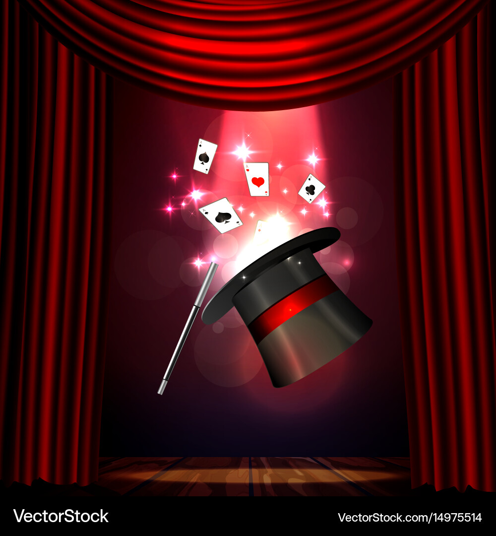 Magic show poster design template magic show Royalty Free Vector Image ...