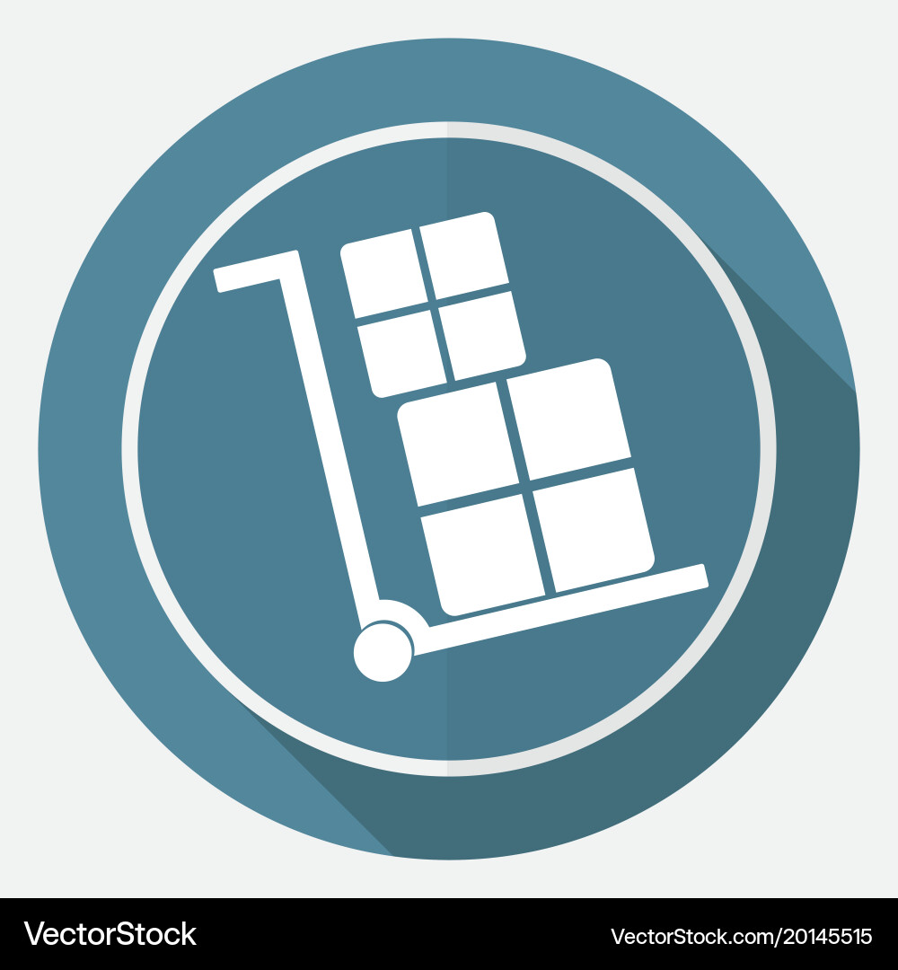 Handcart icon Royalty Free Vector Image - VectorStock