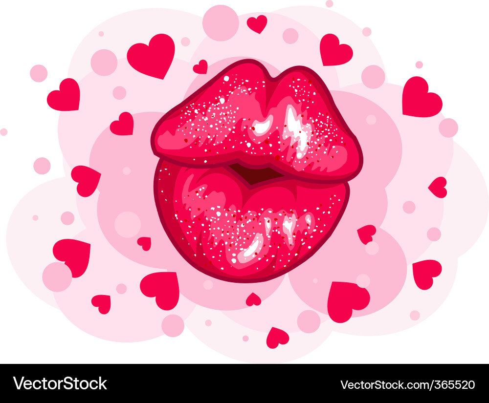 Love kiss design Royalty Free Vector Image - VectorStock