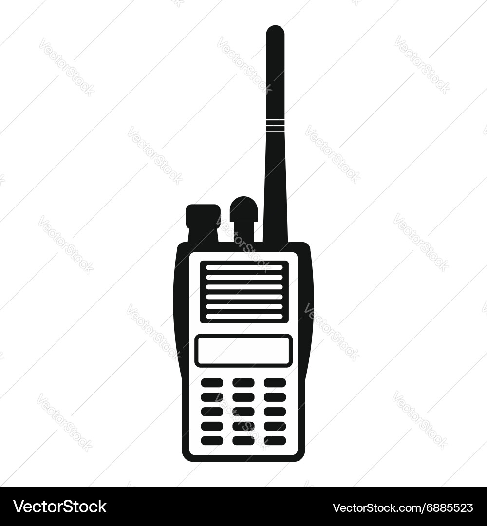 Military radio simple icon Royalty Free Vector Image