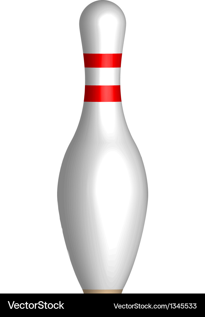 Bowling pin Royalty Free Vector Image - VectorStock