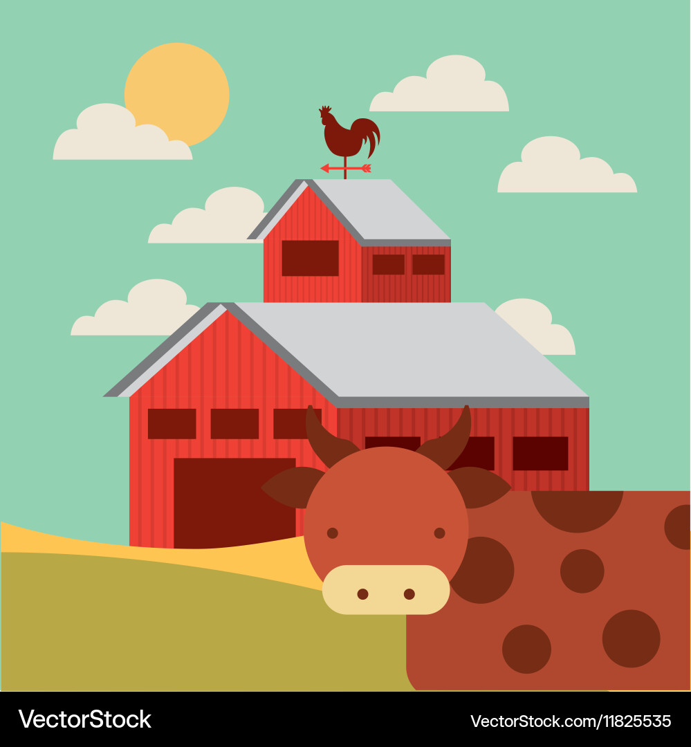 Farm and agriculture design Royalty Free Vector Image