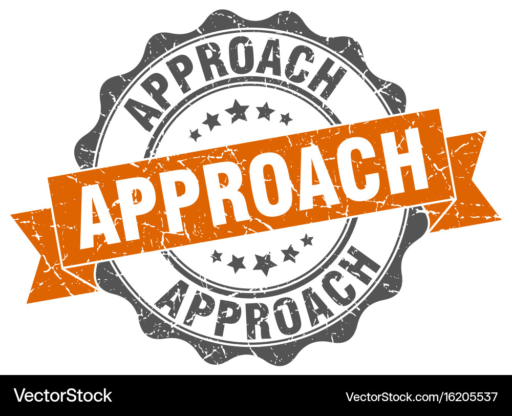 Approach stamp sign seal Royalty Free Vector Image