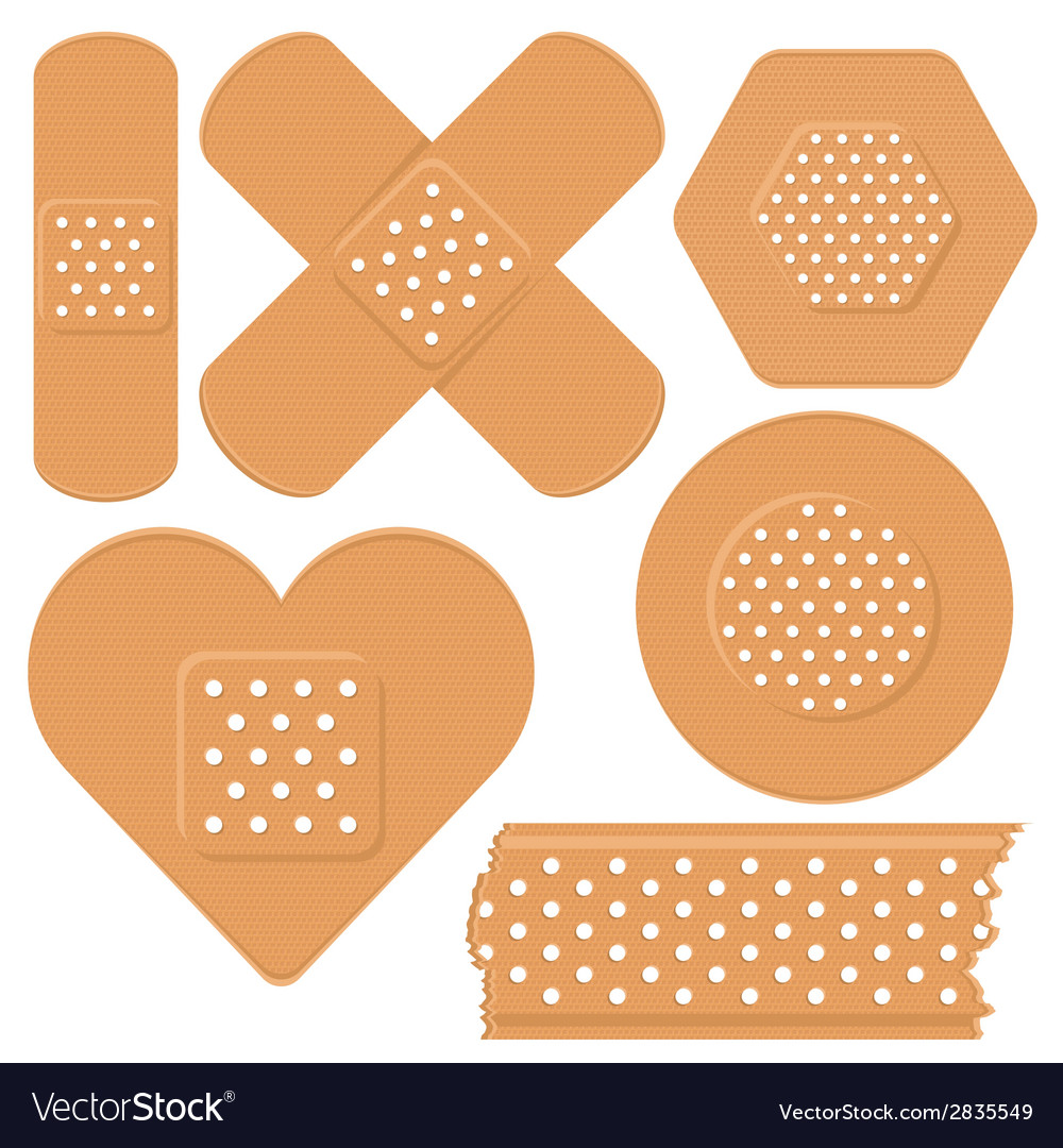 Adhesive plaster Royalty Free Vector Image - VectorStock
