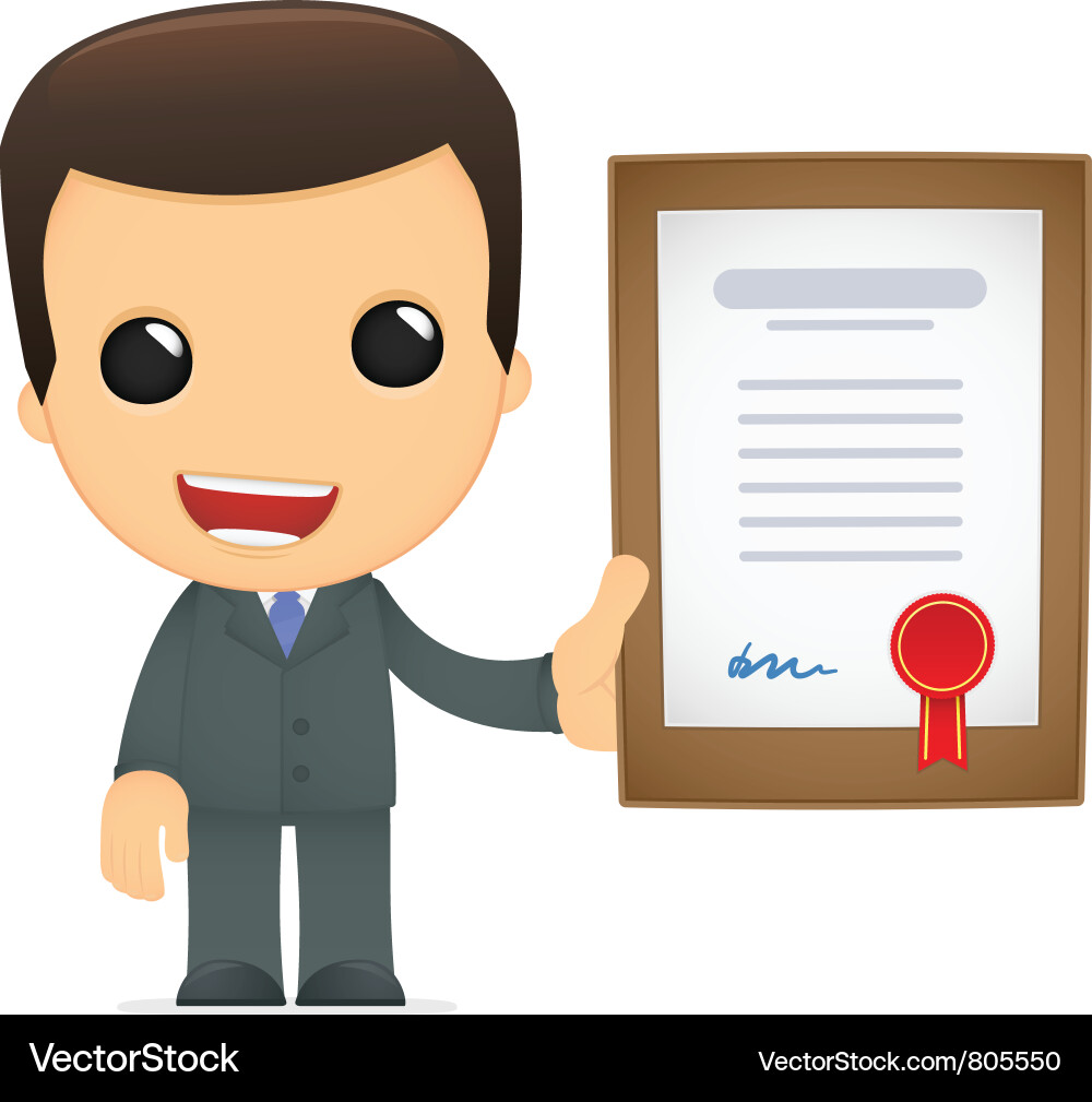 Funny cartoon boss Royalty Free Vector Image - VectorStock