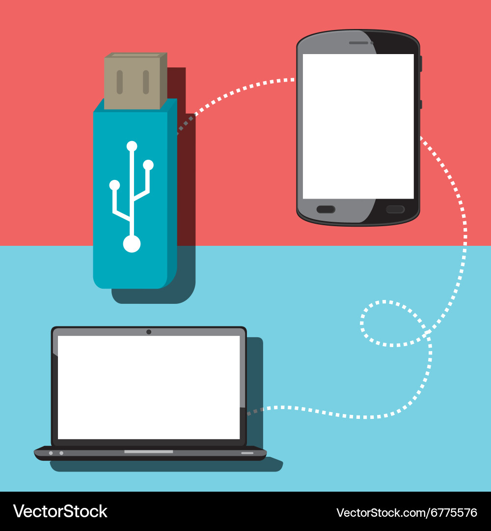 Universal serial bus Royalty Free Vector Image
