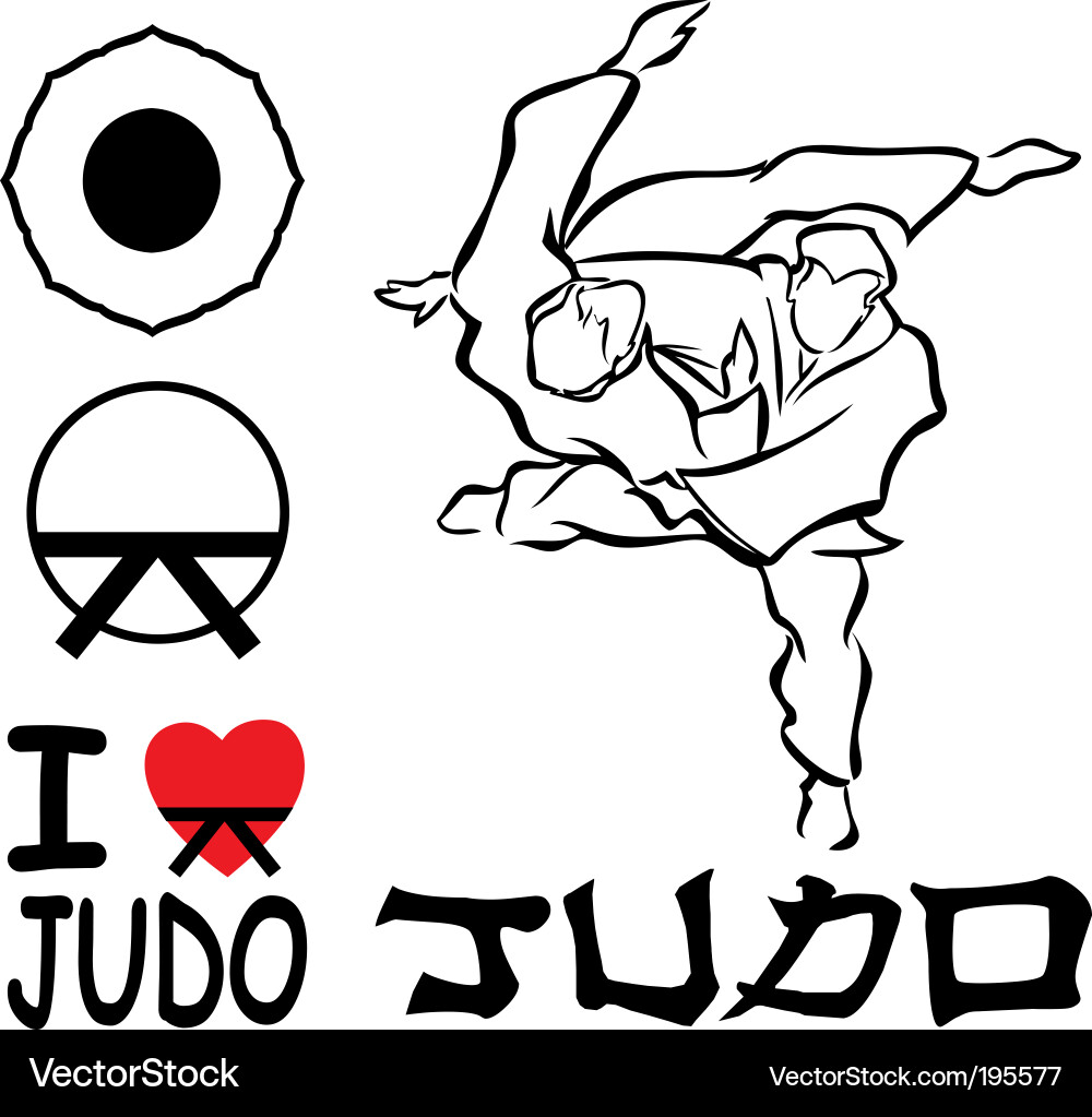 Judo Royalty Free Vector Image - VectorStock