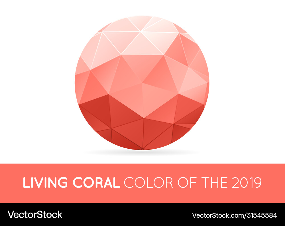 Trendy crystal triangulated gem sign element Vector Image