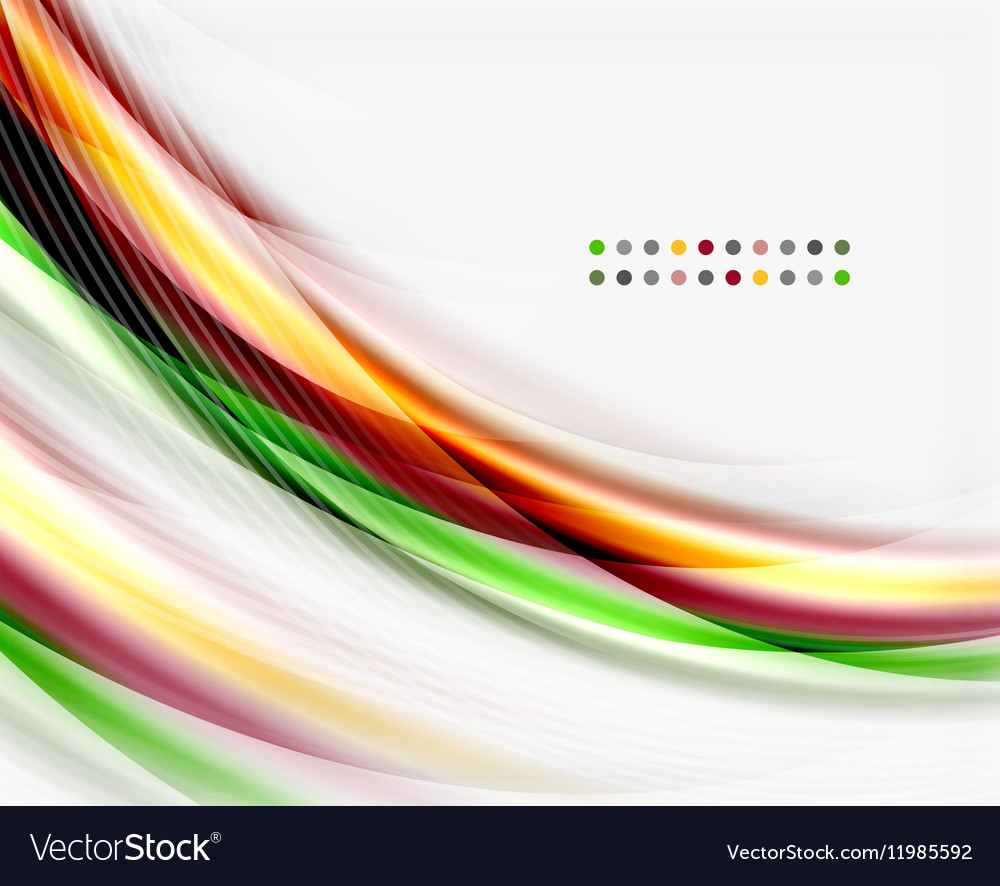 Glossy translucent wave template Royalty Free Vector Image