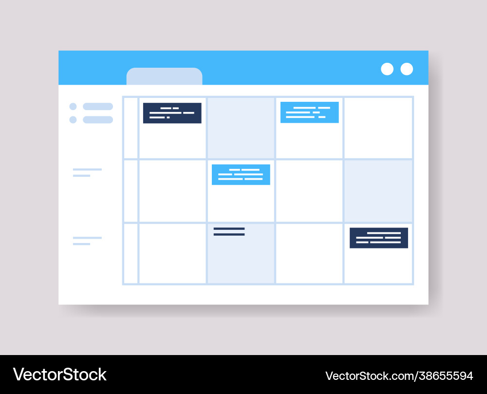 Planning schedule online planner organizer Vector Image