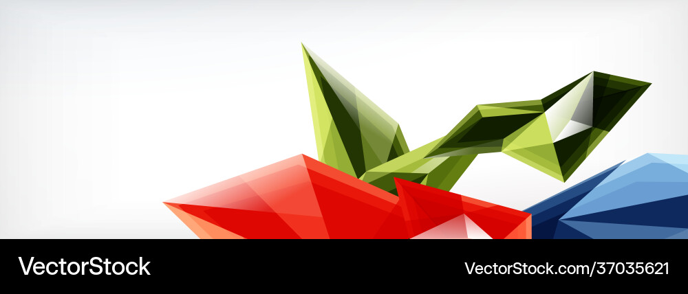 3d triangles and pyramids abstract Royalty Free Vector Image