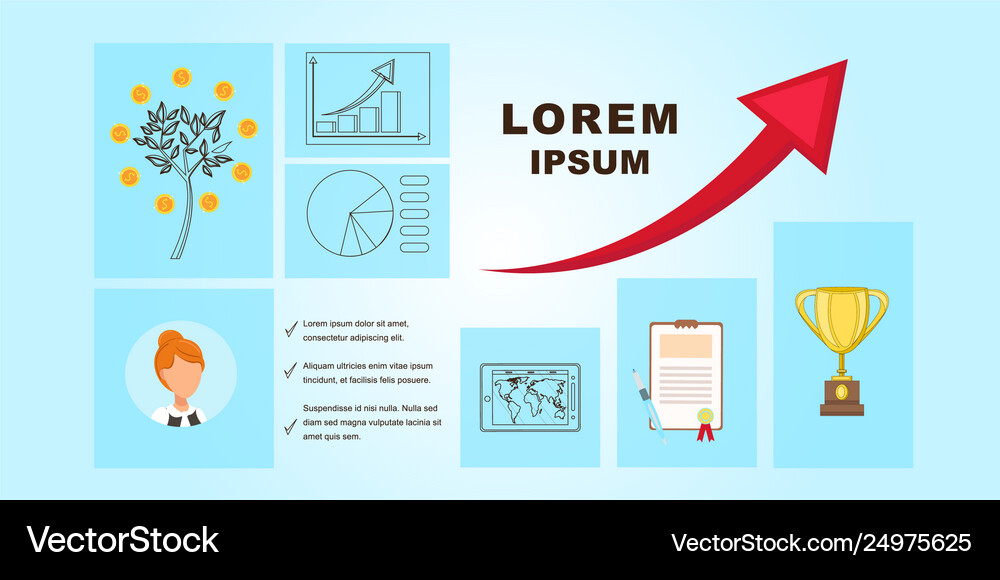 Annual report financial statement Royalty Free Vector Image