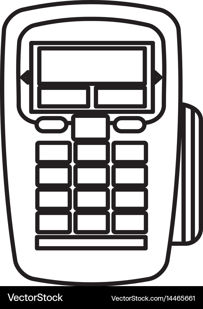 Voucher electronic machine icon Royalty Free Vector Image