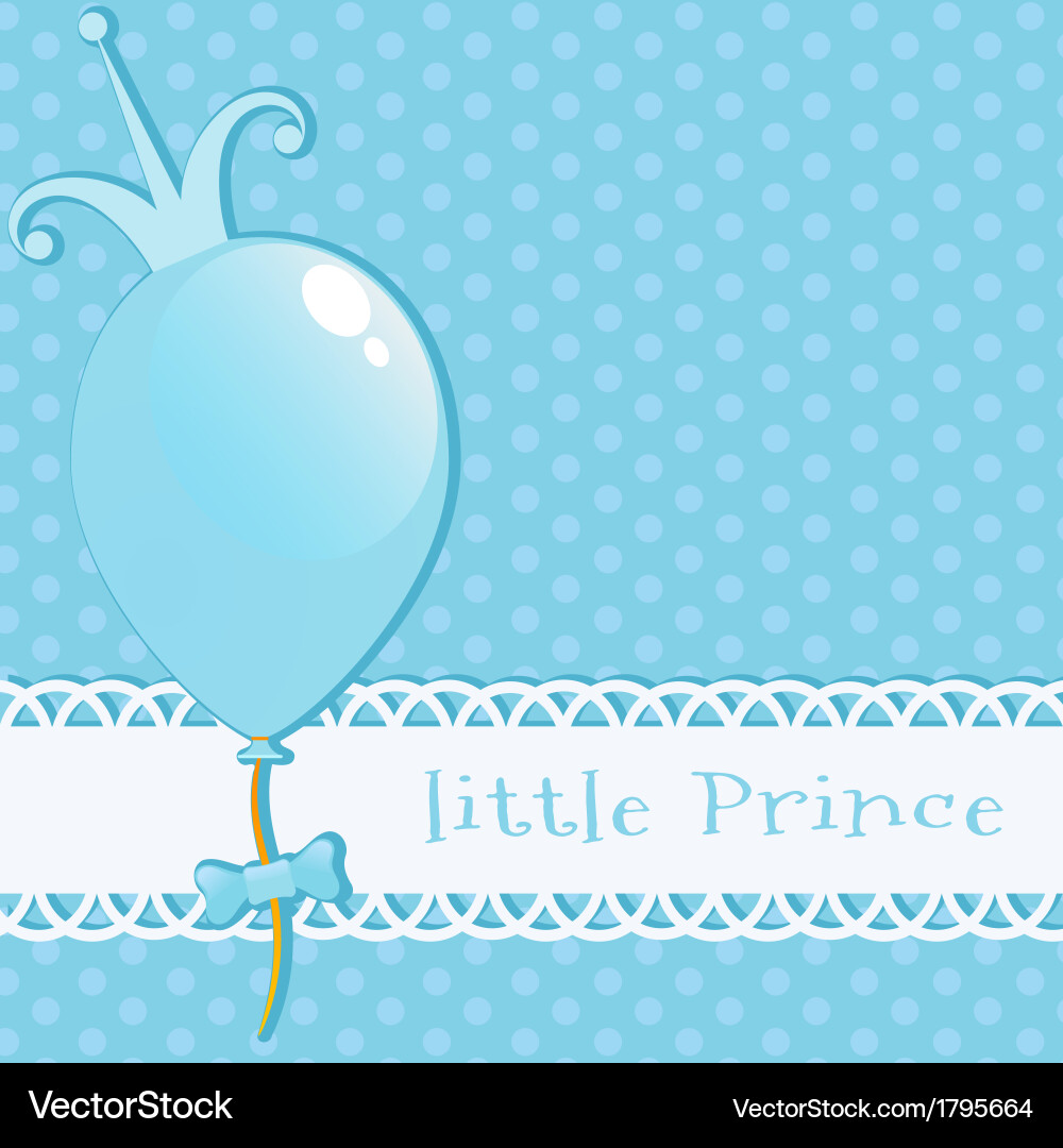 Background Little Prince Royalty Free Vector Image