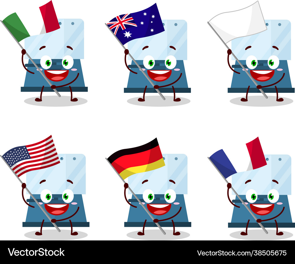 Automatic espresso coffee cartoon character bring Vector Image