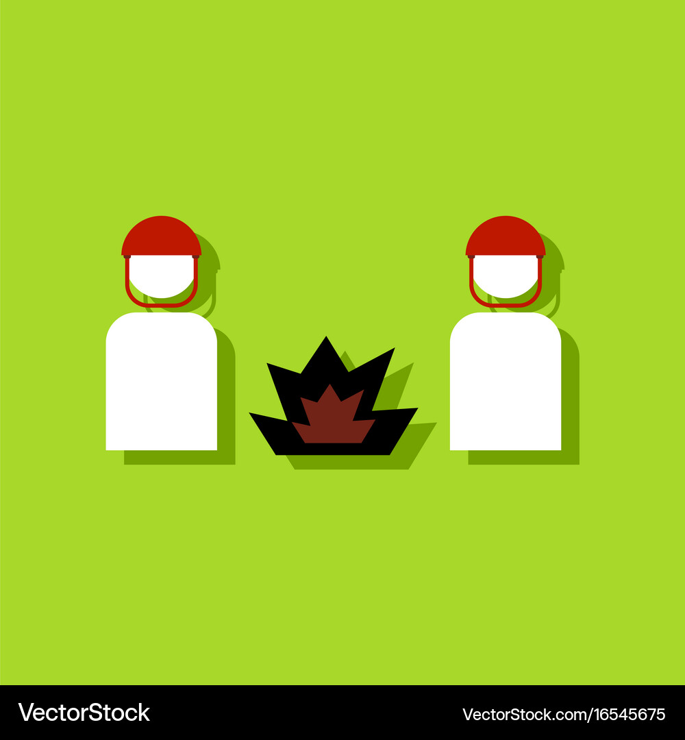 Explosion icon flat - Stock Image - Everypixel