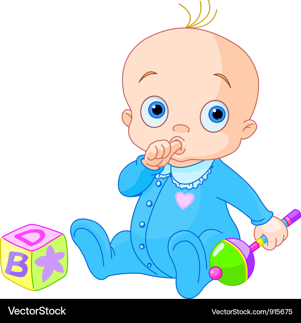 Sweet baby boy Royalty Free Vector Image - VectorStock