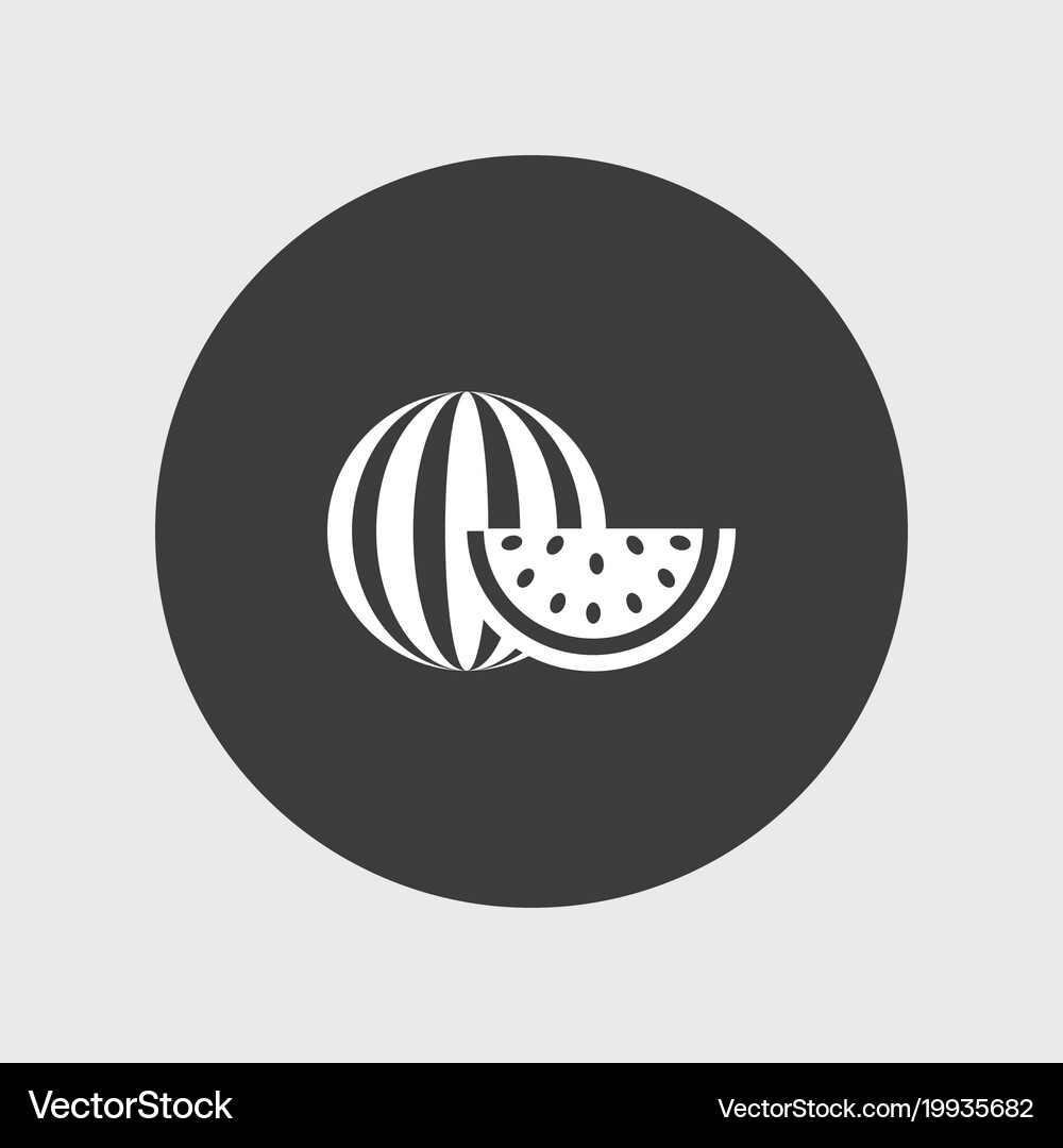 Watermelon icon simple Royalty Free Vector Image