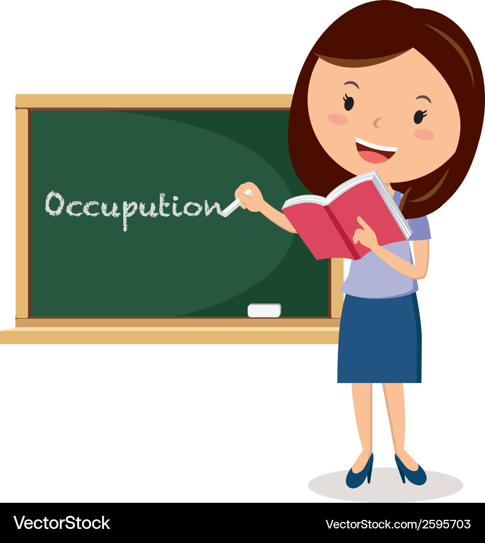 Cartoon teacher Royalty Free Vector Image - VectorStock