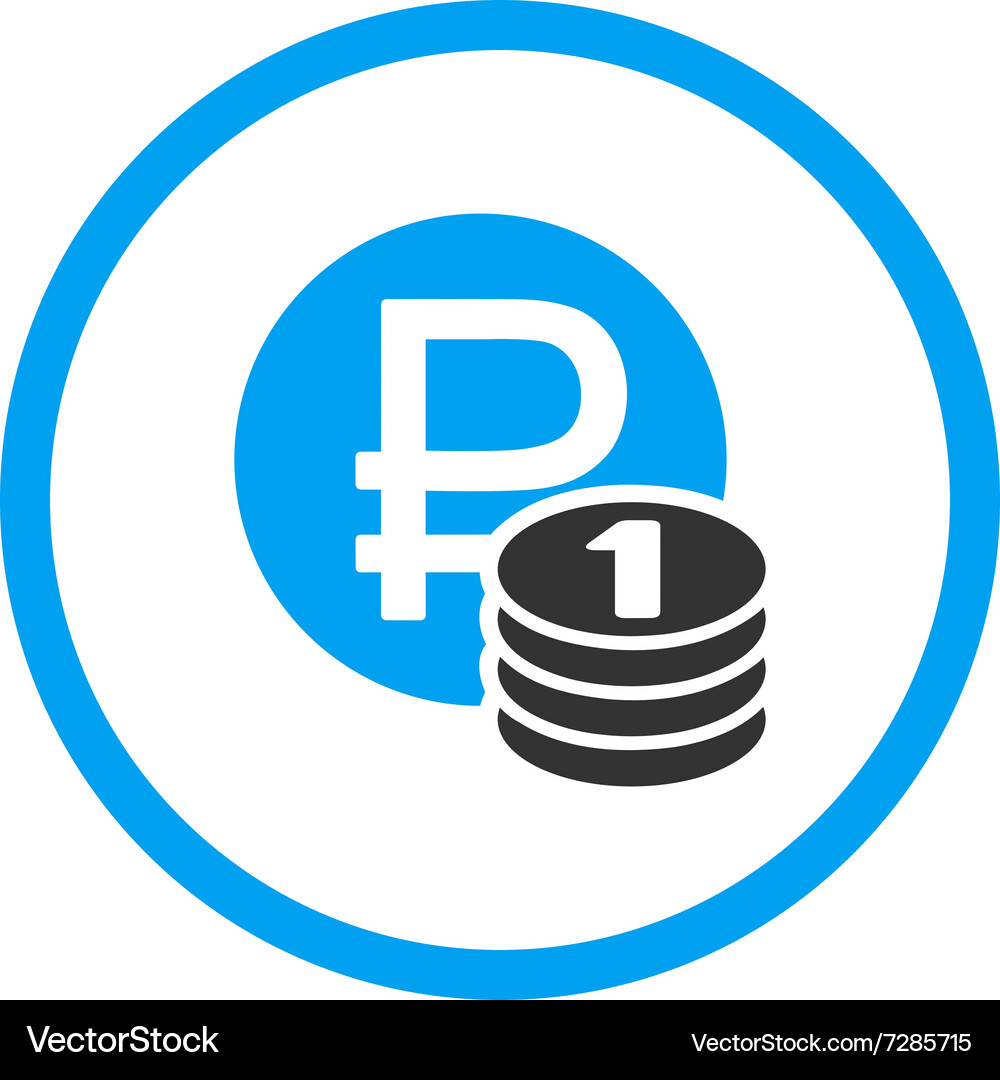 Rouble coins icon Royalty Free Vector Image - VectorStock