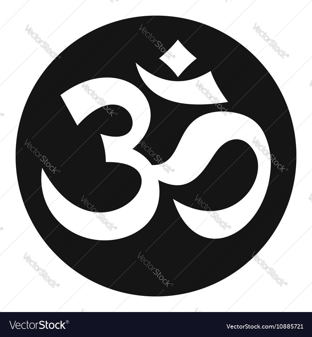 Symbol Aum icon simple style Royalty Free Vector Image - VectorStock