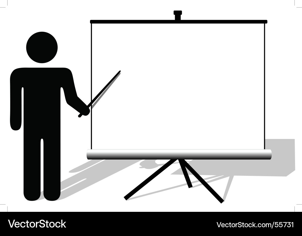 Presentation board Royalty Free Vector Image - VectorStock