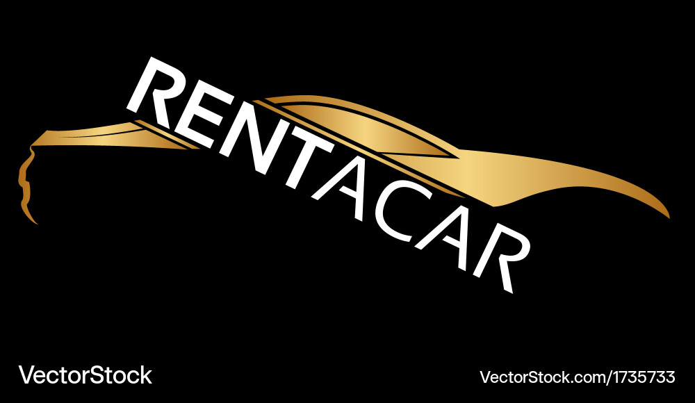 Rent a car logo Royalty Free Vector Image - VectorStock