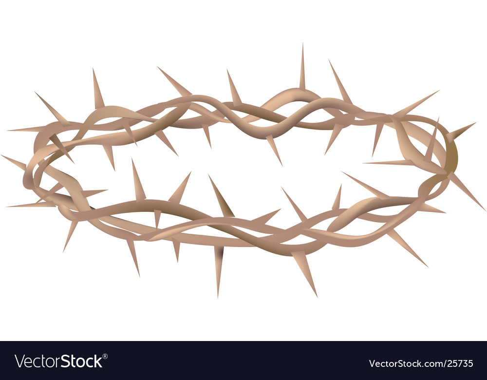 Crown of thorns Royalty Free Vector Image - VectorStock
