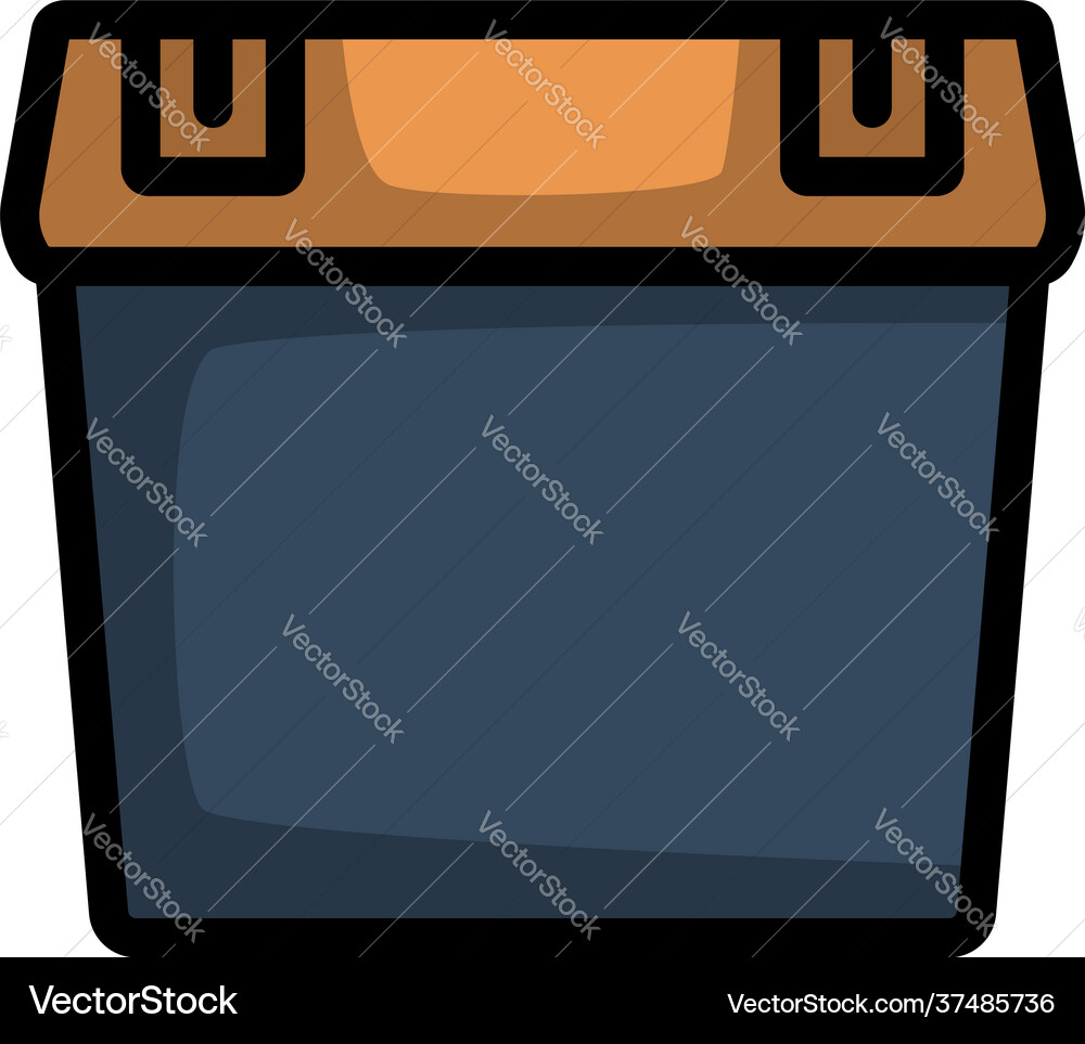 Icon fishing opened box Royalty Free Vector Image
