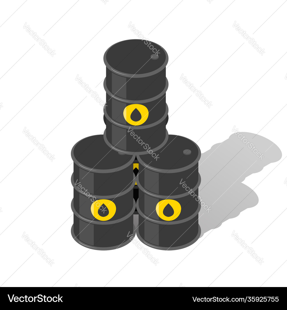 Oil barrels Royalty Free Vector Image - VectorStock