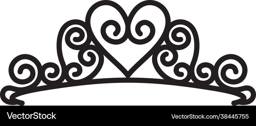 Tiara crown Royalty Free Vector Image - VectorStock