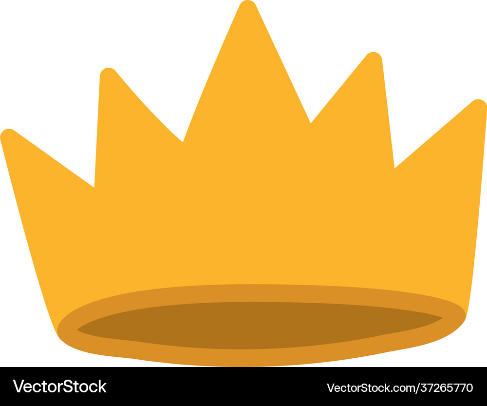 Cute golden crown Royalty Free Vector Image - VectorStock
