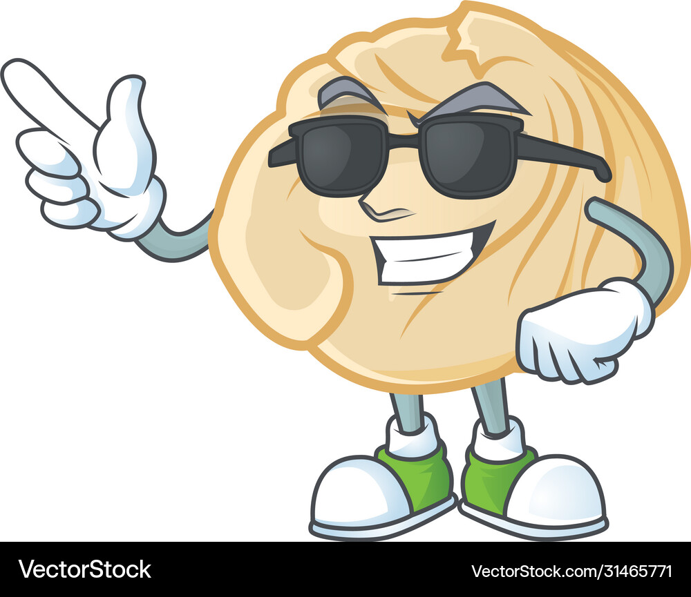 Super cool dumpling wearing black glasses Vector Image