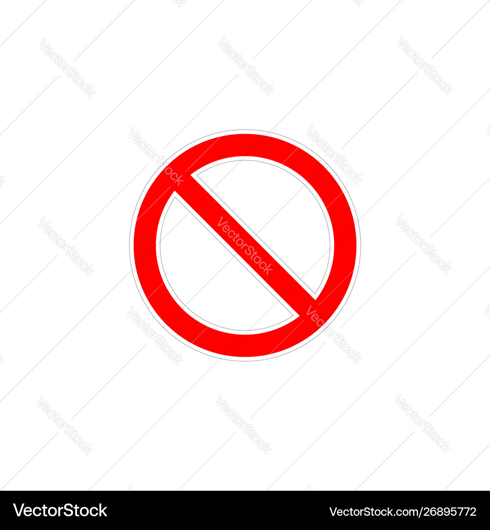 Sign prohibition for labels and stickers Vector Image